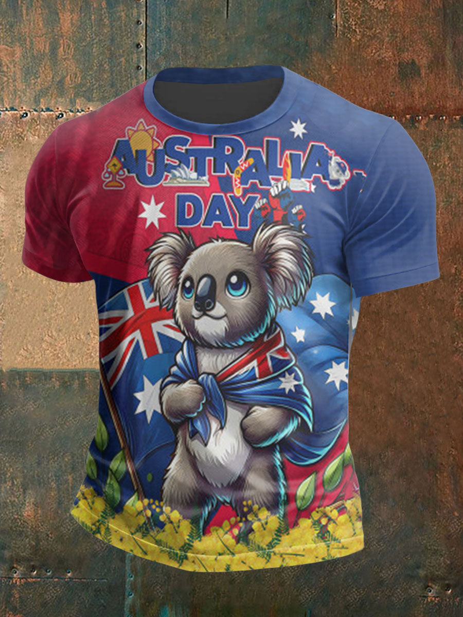 Men's Happy Australia Day short sleeves t-shirt – goldenauz